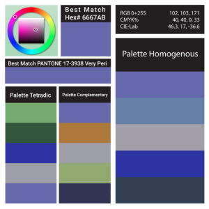 Pantone Color of the Year 2022, 17-3938 Very Peri